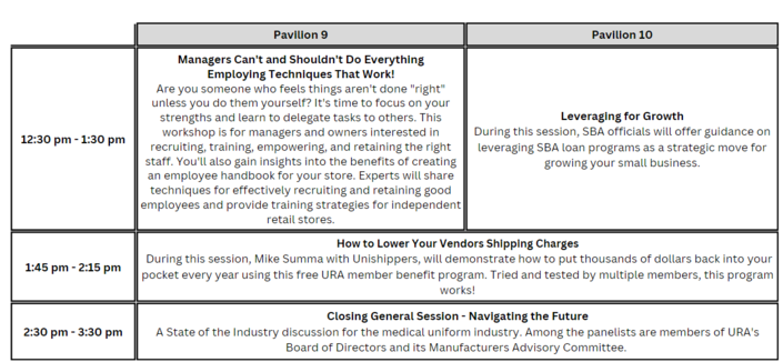 URA | Conference Agenda